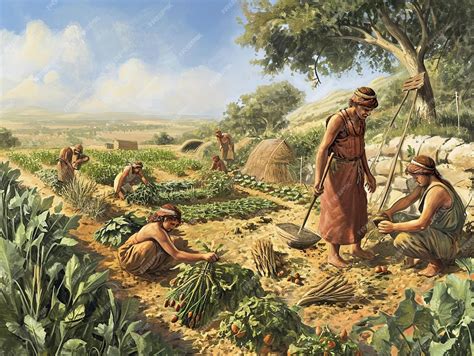 Premium Photo Agricultural Revolution Transition Illustration