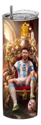 Termo Skinny Café Futbol Argentina Messi Meses Sin Interés