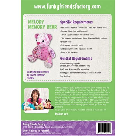 Melody Memory Bear Pattern From Funky Friends Factory