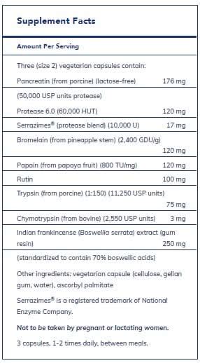 Systemic Enzyme Complex 180s By Pure Encapsulations