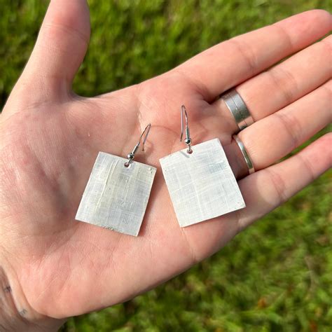 Rickroll Barcode Dangle Earrings Gen Z Funny Creative Meme Jewelry