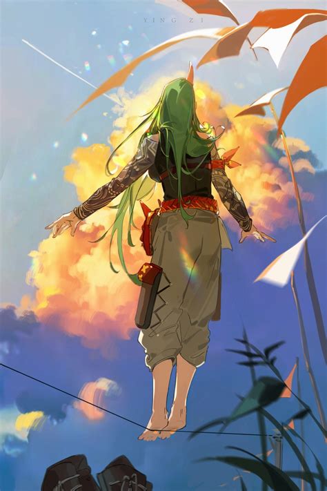 Yingzi Hoshiguma Arknights Hoshiguma Ronin Huntress Arknights