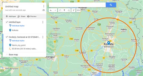 How To Draw A Radius Circle On A Map