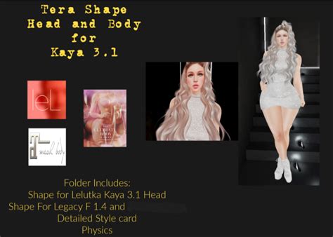 Second Life Marketplace Tera Shape Lelutka Evox Kaya 3 1 Legacy Female