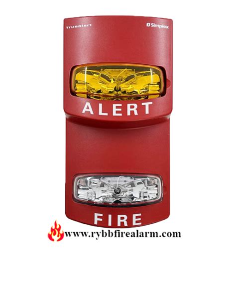Simplex 4906 9208 Addressable Combination Strobe Rybb Fire Alarm