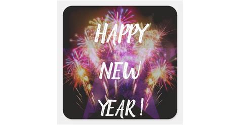 Happy New Year Fireworks Sticker Zazzle