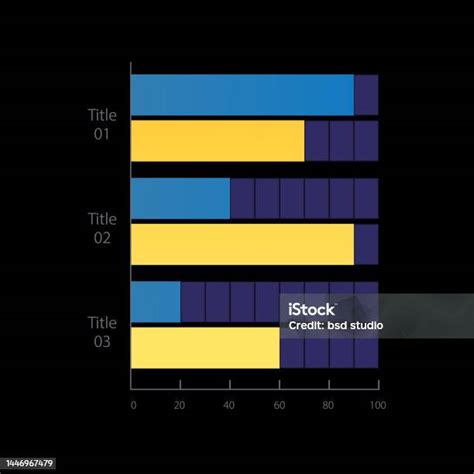 Template Desain Bagan Infografis Statistik Gender Untuk Tema Gelap