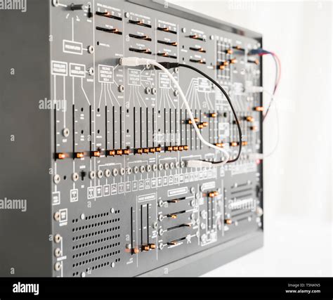 Modern Clone Of The Arp 2600 Synthesizer From 1971 With Patch Cables