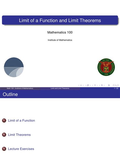 L3 Limit And Limit Theorems Pdf Mathematics Polynomial
