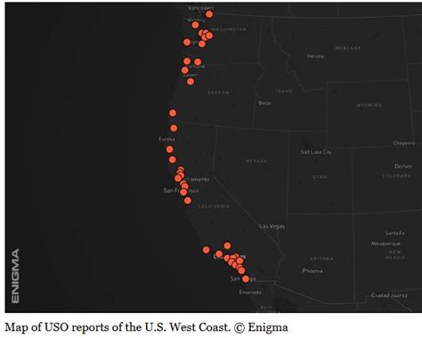 Ufo Tracker Maps Eerie Clusters Of Unidentified Objects Lurking Beneath