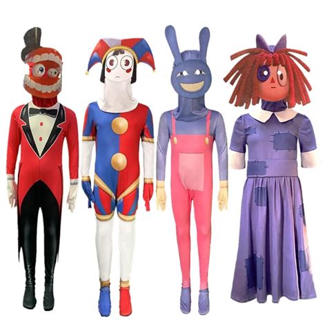 The Amazing Digital Circus Cosplay Costume Anime Clown Pomni Jax