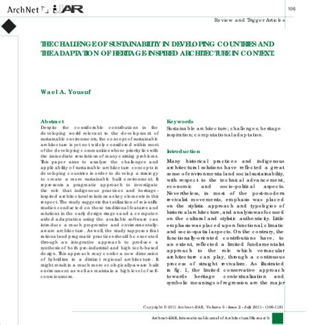 Pdf Contextualization In Architecture Of Built Form