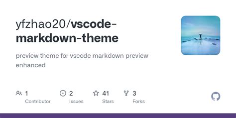 Github Yfzhao Vscode Markdown Theme Preview Theme For Vscode Markdown Preview Enhanced