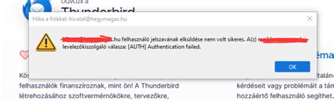 Authentication Failed Rthunderbird