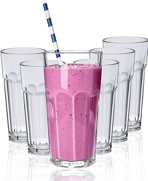 Ezalla 350 Ml Rocco Rock Bar Stackable Beverage Glasses Tumbler