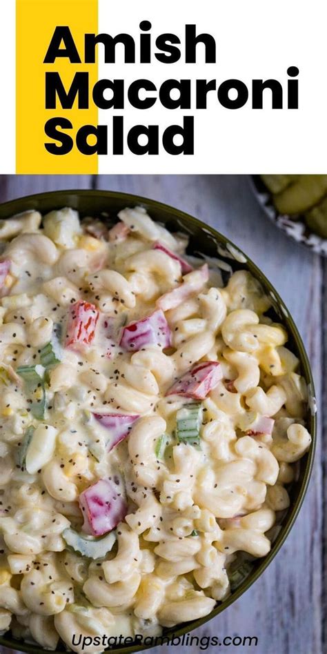 Amish Macaroni Salad Recipe Amish Macaroni Salad Recipe With Cream