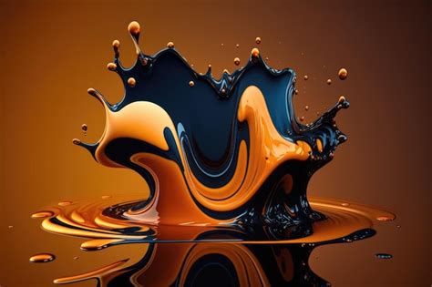 Premium Ai Image Abstract Water Flash With Gradient Design Background