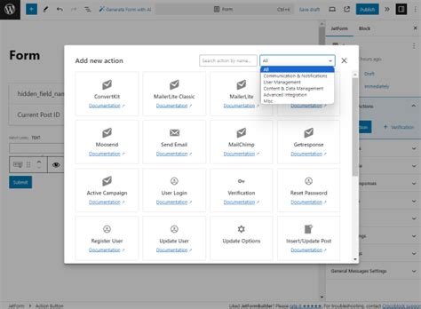 Post Submit Action Controls Overview — Jetformbuilder Crocoblock