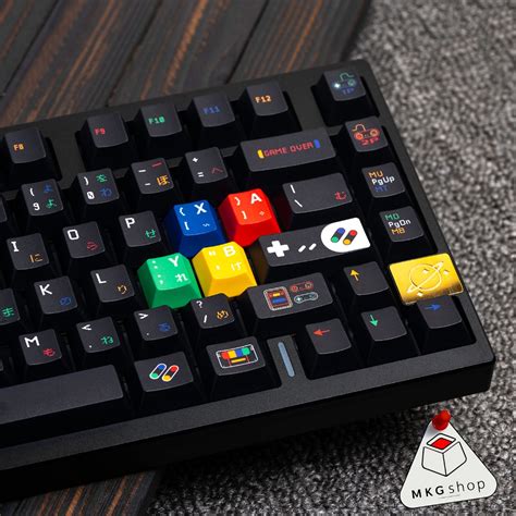 Nintendo Nes Black Keyboard Button Pbt Dyesub Cherry Profile Beautiful Cheap Keycap