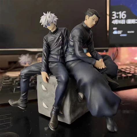 Anime Jujutsu Kaisen Figures Gk Satoru Gojo Geto Suguru Sitting Posture
