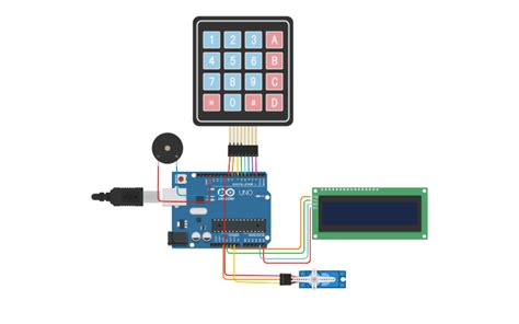 Circuit Design Door Password Tinkercad