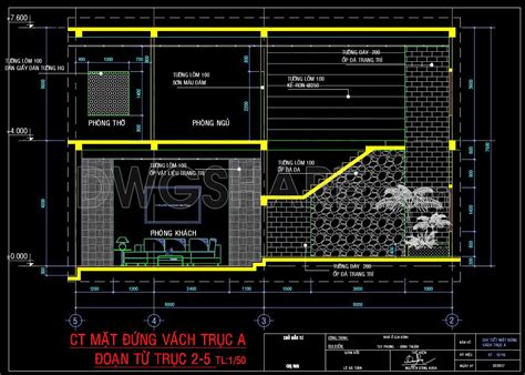 288 Detailed Cad Drawings Of The Interior Elevation Of The Walls For The Townhouse