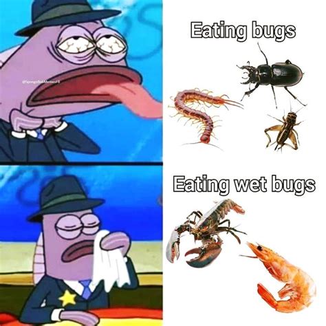 Truuuu The Roach From Spongebob Cockroach Eating A Krabby Patty