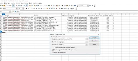 Error Al Importar Artículos En Formato Csv Error No Se Puede