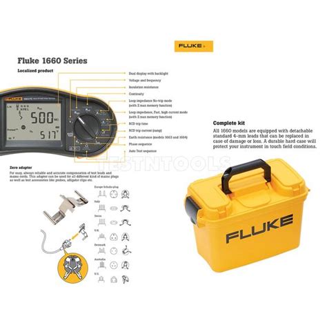 Measuring Electrical Testing Fluke 1664fc Multifunction Installation Tester