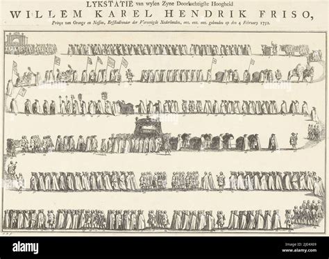 The Corpse Of The Funeral Of William Iv Prince Of Orange Nassau On 4