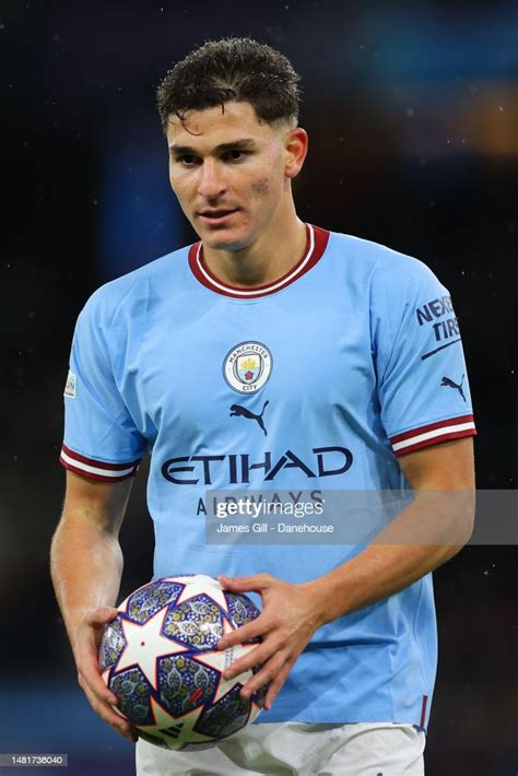 Julian Alvarez Of Manchester City During The Uefa Champions League