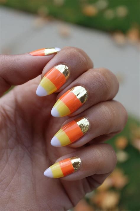 20 Candy Corn Nail Designs Nail The Glam