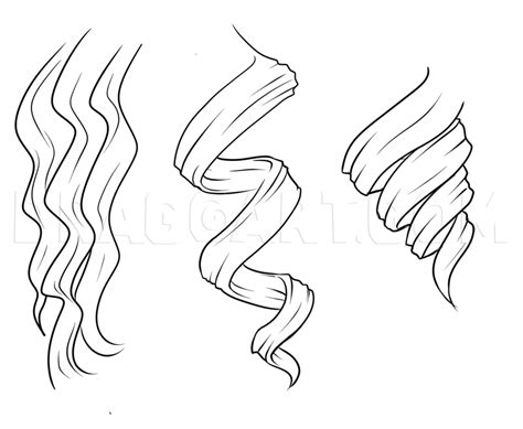 How To Draw Curly Hair Draw Curls By Ghostiy Dragoart Com