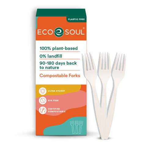 Buy Compostable Fork Set Biodegradable Forks Ecosoul Home
