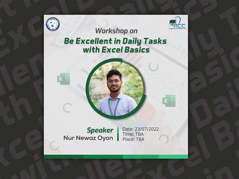 Social Media Poster Excel Workshop By Abu Junaed Mohd Asif On Dribbble