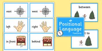 Positional Language Flashcards Teacher Made