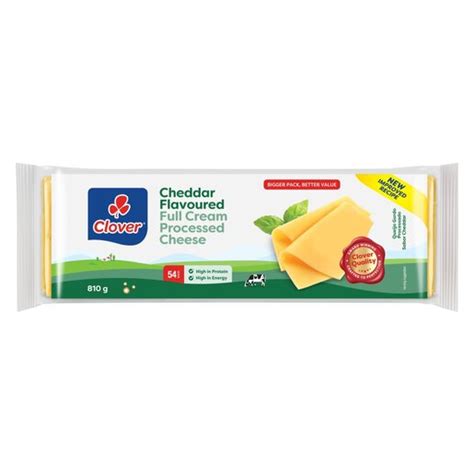 Clover Processed Cheddar Cheese Slices 810g Smart Price Specials