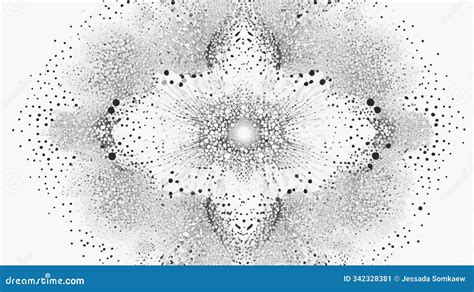 Geometric Symmetry In Dot Cluster Patterns Stock Illustration
