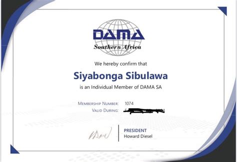 Siyabonga Sibulawa On Linkedin I Am Very Pleased To Be A Member Of The Data Management