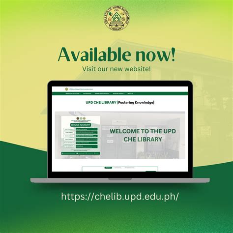 Upd College Of Home Economics Library A New Era For The Che Library