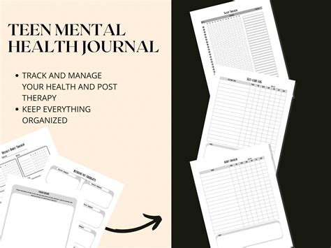 Teen Mental Health Journal Teen Therapy Journal Teen Coping Skills