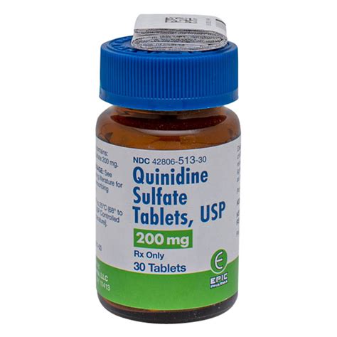Quinidine Sulfate 200mg 30 Tablets Med Vet International