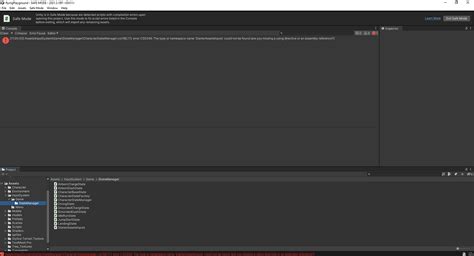 how can i resolve a cs0246 bug in my playerstatemanager script