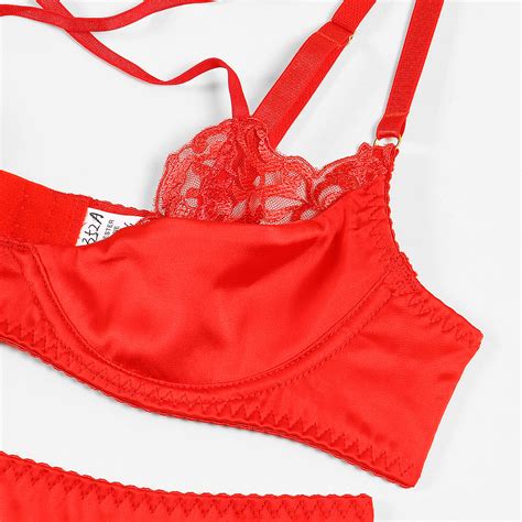 Wholesale Elegant Four Piece Lingerie Set With Hip Covering Skirt