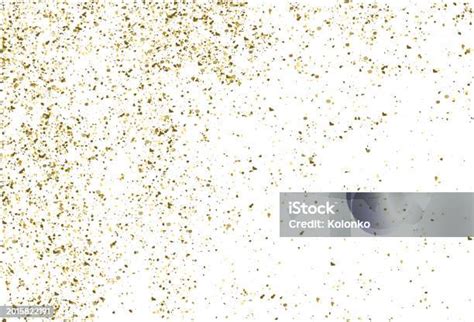 Glitter Gold Background Sparkle Dust Vector Confetti Explosion Golden