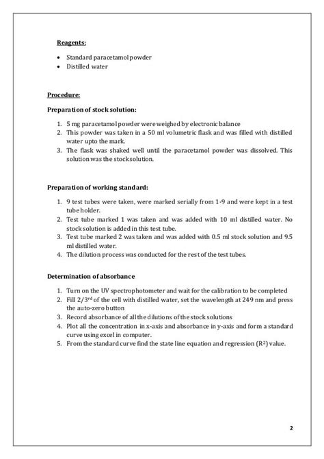 How To Prepare Standard Solutions For Calibration Curve