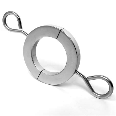 Leluv Eyro Scrotum Stretcher Testicle Ball Weight W Eye Hooks 40mm