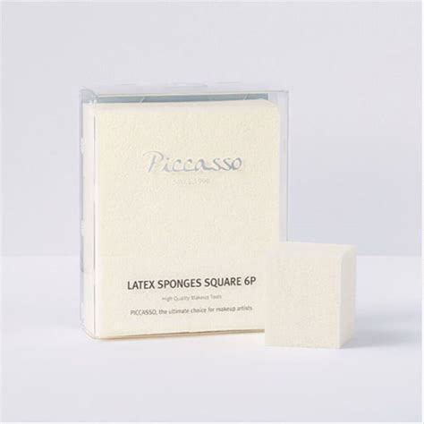 라텍스 스퀘어 스펀지 6p 감도 깊은 취향 셀렉트샵 29cm