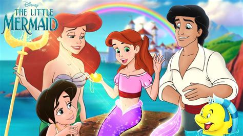 The Little Mermaid Ariel And Eric Have Two Daughters The Royal