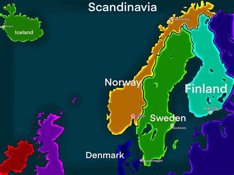 Scandinavia On A World Map